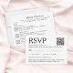 Simple Elegant White RSVP Card With Menu Choices | Zazzle