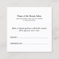 Simple Elegant Yellow White Referral Card | Zazzle