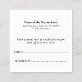 Simple Elegant Yellow White Referral Card | Zazzle