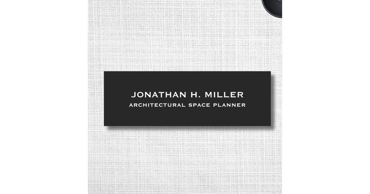 Simple Employee Name Tag with Title | Zazzle