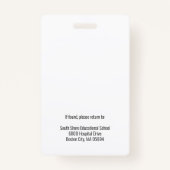 Simple Employee Photo ID Badge | Zazzle