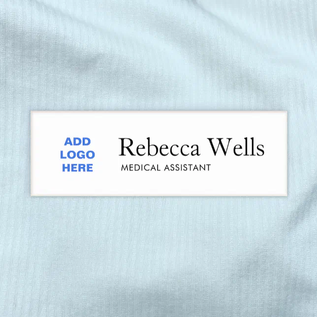 Simple Employee Staff Name Logo Badge | Zazzle