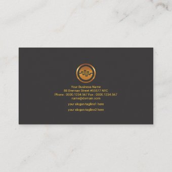 Simple Energetic Gold Global Graph Investment Business Card | Zazzle