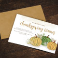 Simple Fall Autumn Foliage Pumpkin Thanksgiving Invitation | Zazzle