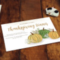 Simple Fall Autumn Foliage Pumpkin Thanksgiving Invitation | Zazzle