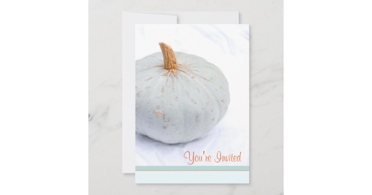 Simple Fall Event Pumpkin Modern Invitation | Zazzle