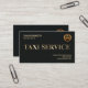 Simple Faux Gold Taxi Service Slogan Cab Service Business Card | Zazzle