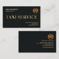 Simple Faux Gold Taxi Service Slogan Cab Service Business Card | Zazzle
