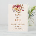 Simple Floral Fall Save The Date Invitation | Zazzle