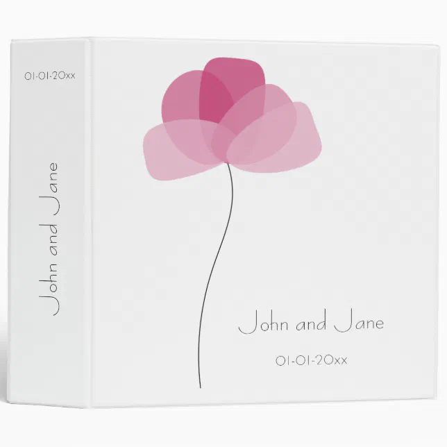 Simple flower binder | Zazzle