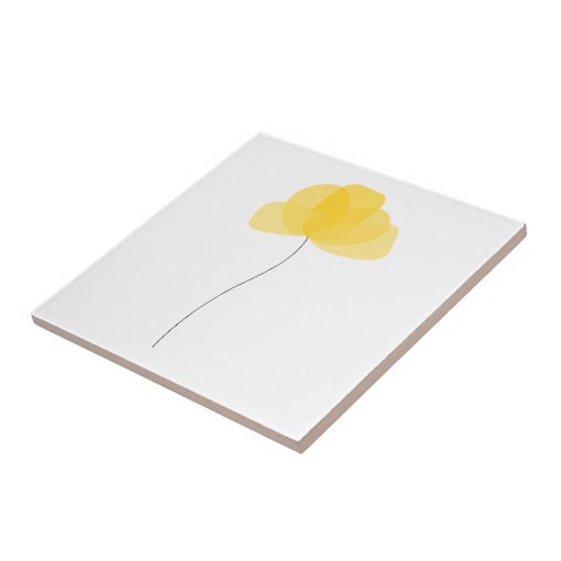 Simple Flower Ceramic Tile | Zazzle