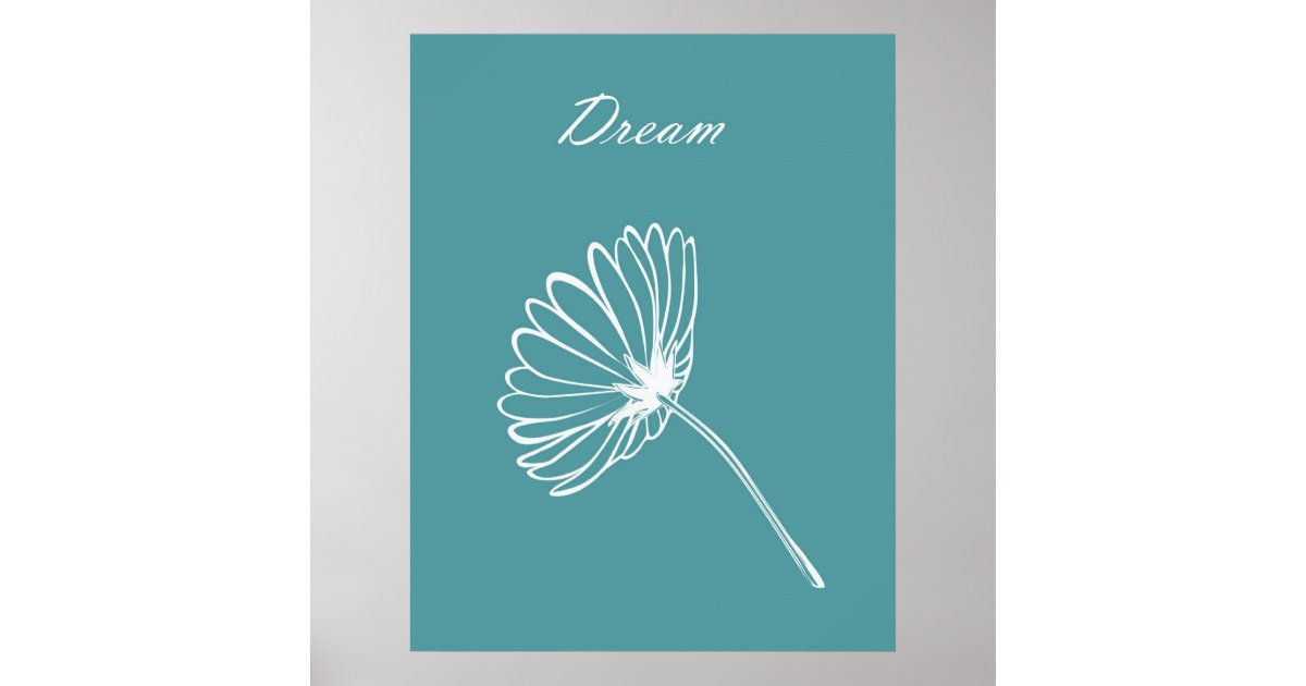 Simple Flower Poster | Zazzle