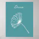Simple Flower Poster | Zazzle