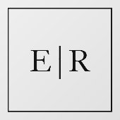 Simple Formal Elegant Monogram Wedding Floor Decals | Zazzle