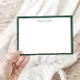 Simple Frame Masculine, Forest Green Note Card | Zazzle