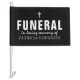 Simple Funeral Procession Hearse | Christ Cross Car Flag | Zazzle