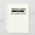 Simple Funny Midlife Crisis Loading 50th Birthday Invitation | Zazzle