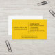 Simple Generic Yellow Business Card | Zazzle