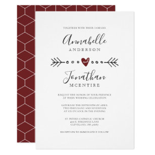 Wine Colored Wedding Invitations | Zazzle