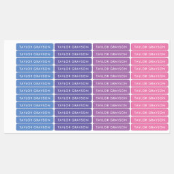 Simple Girls Name Kids' Labels | Zazzle