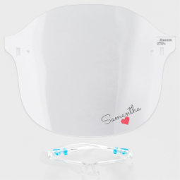 Simple Girly Personalized Face Shield | Zazzle
