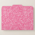 Simple Girly Pink Modern Faux Glitter File Folder | Zazzle