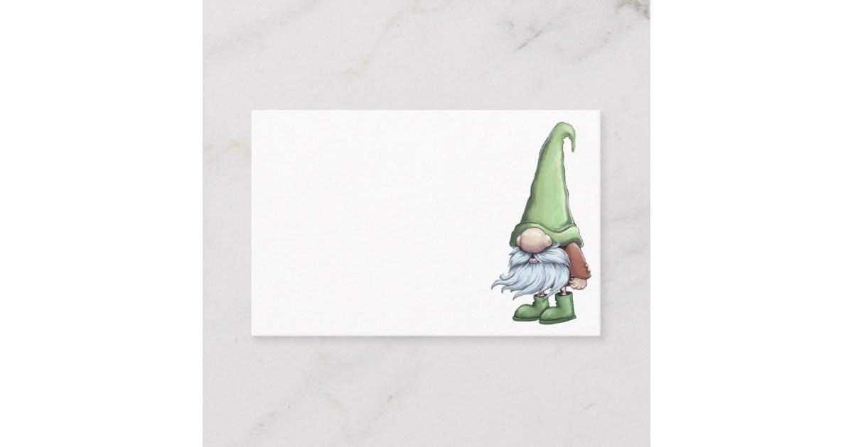 Simple Gnome Business Card | Zazzle
