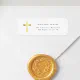Simple Gold Cross Christian Return Address Label | Zazzle