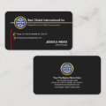 Simple Gold Red Line Founder Owner Startup Business Card | Zazzle
