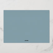 Simple Gold Script Overlay Joyful Wishes Photo Foil Holiday Card | Zazzle