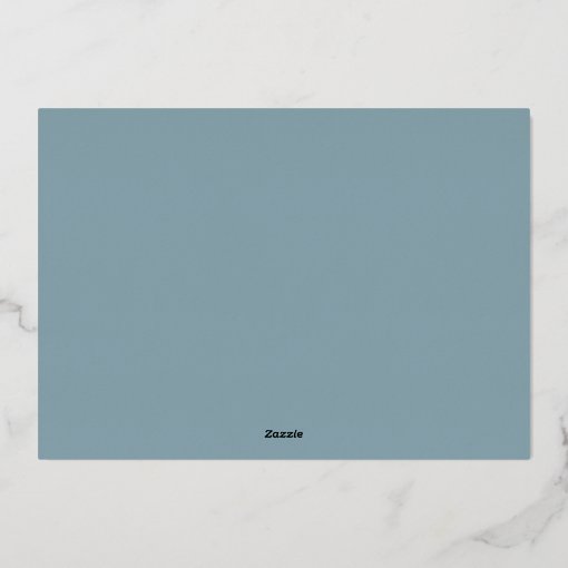 Simple Gold Script Overlay Joyful Wishes Photo Foil Holiday Card | Zazzle