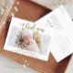 Simple Gold Script Photo Baby Thank You Postcard | Zazzle