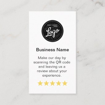 Simple Google Review Request - Business Card | Zazzle