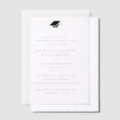 Simple Grad Cap Elegant Graduation Vellum Invitations | Zazzle