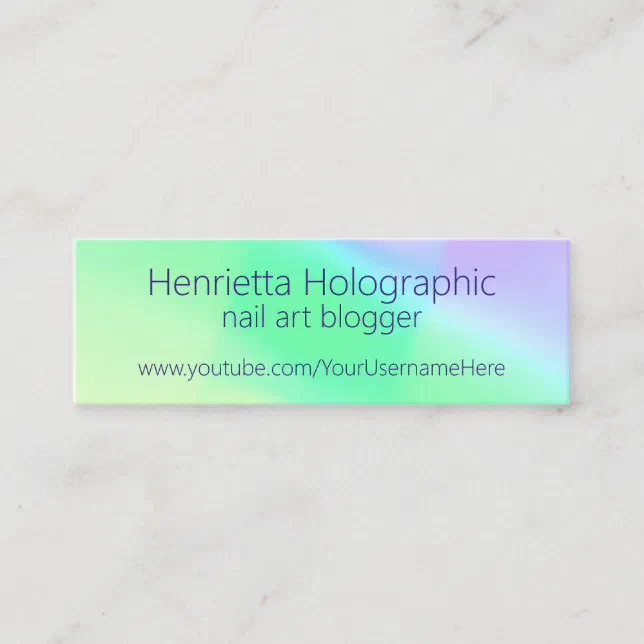 Simple Gradient Mini Business Card | Zazzle