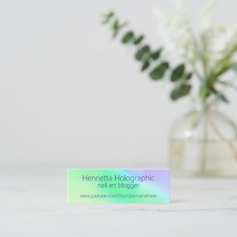 Simple Gradient Mini Business Card | Zazzle