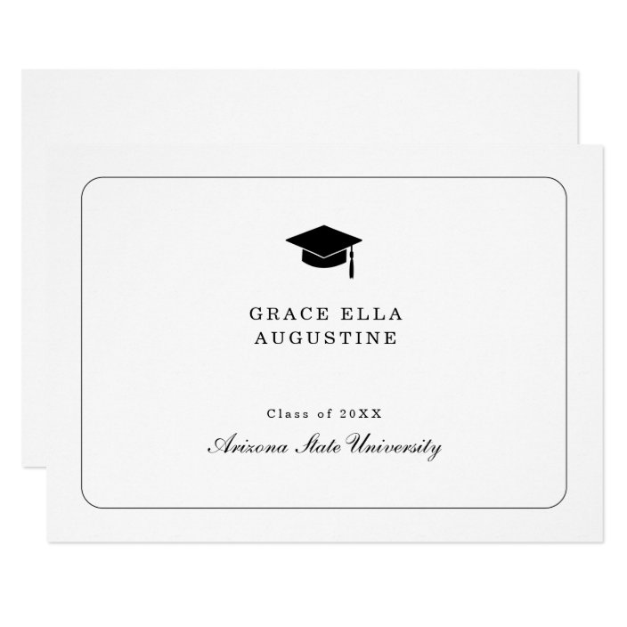 Simple Graduation Announcement | Zazzle.com
