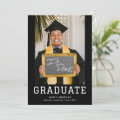 Simple Graduation Modern Stylish Grad Party Photo Invitation | Zazzle