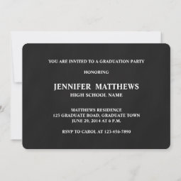 Simple | Graduation Party Invitation | Zazzle