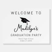 Simple Graduation Party Welcome Sign | Zazzle