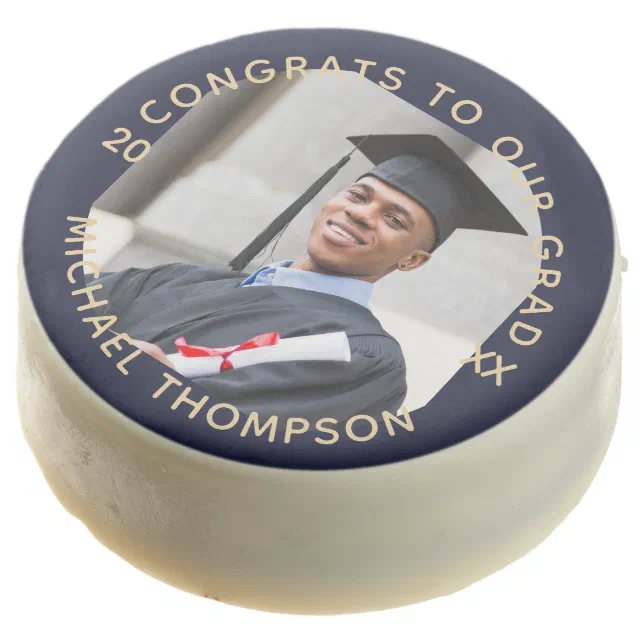 Simple Graduation Photo Class Year Personalized Chocolate Covered Oreo ...
