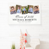 Simple Graduation Photo Collage Banner | Zazzle