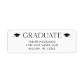 Simple Graduation Return Address Label | Zazzle