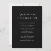Simple Graduation Stylish Modern Grad Party Photo Invitation | Zazzle