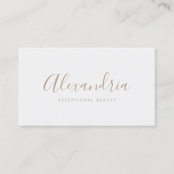 Simple Gray Handwritten Script Calligraphy Business Card | Zazzle.com