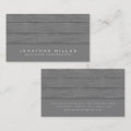 Simple Gray Wooden Plank Design Business Card | Zazzle