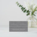 Simple Gray Wooden Plank Design Business Card | Zazzle