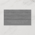 Simple Gray Wooden Plank Design Business Card | Zazzle
