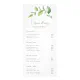 Simple Greenery Elegant Rustic Price List Rack Card | Zazzle