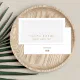 Simple Grey Gray White Border Professional Calling Card | Zazzle